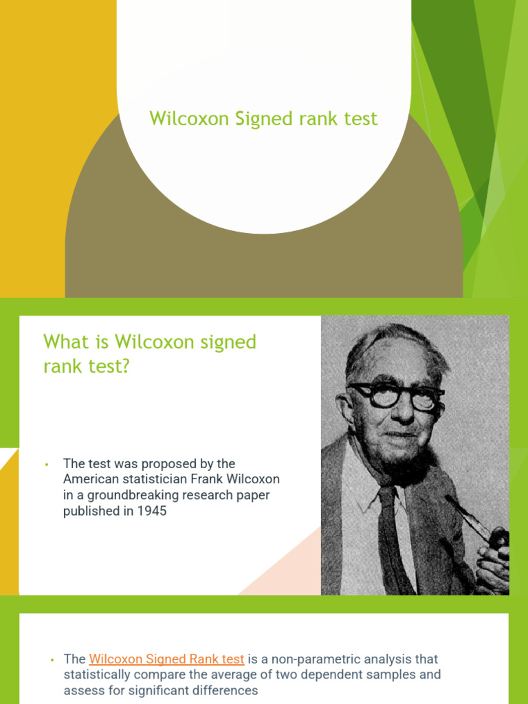 Wilcoxon Signed Rank Test SPSS (1).Pptx | PDF | P Value | Nonparametric ...