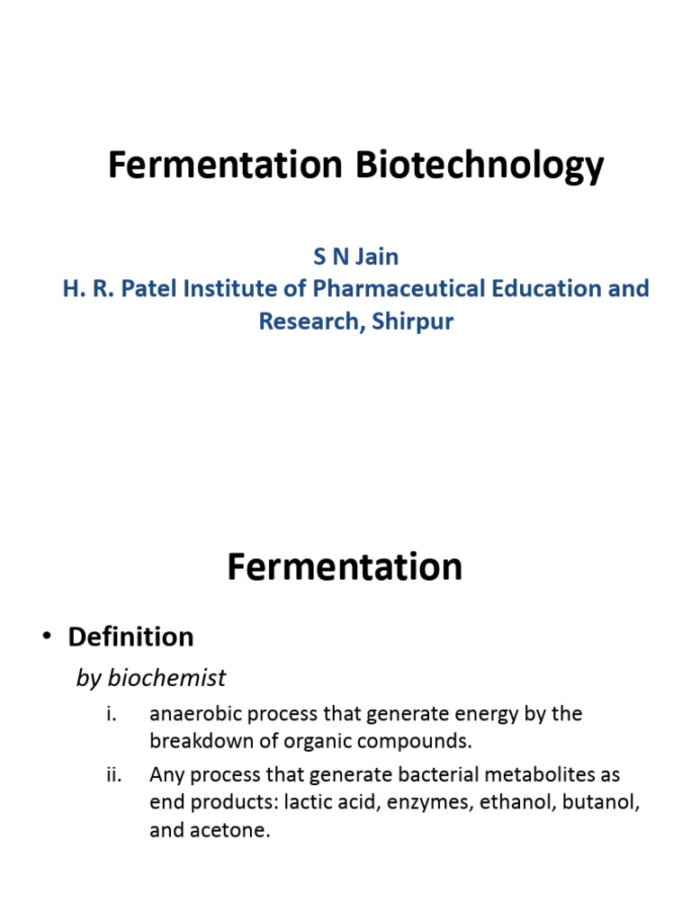 Fermentation Biotechnology | PDF | Cellular Respiration | Fermentation