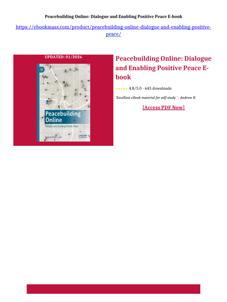 Peacebuilding Online: Dialogue and Enabling Positive Peace Ebook ...
