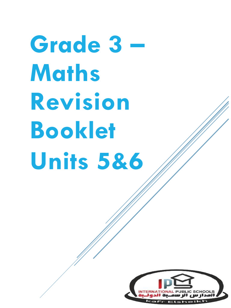Revision Booklet Year 3 Units 5&6 | PDF | Multiplication | Length