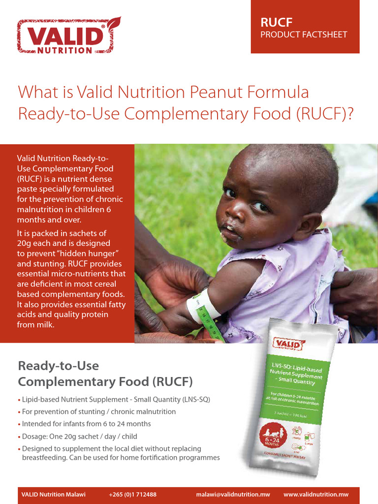 1025 RUCF-Pruduct-Factsheet Web Ready | PDF | Nutrition | Diet & Nutrition