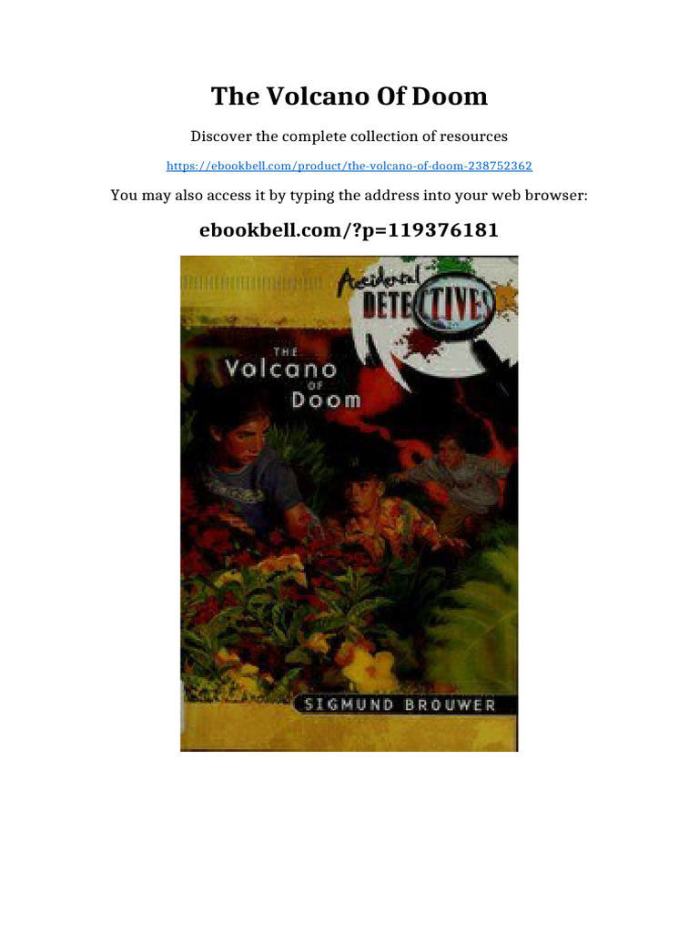 The Volcano of Doom Available Full Chapters | PDF | Identity (Social ...
