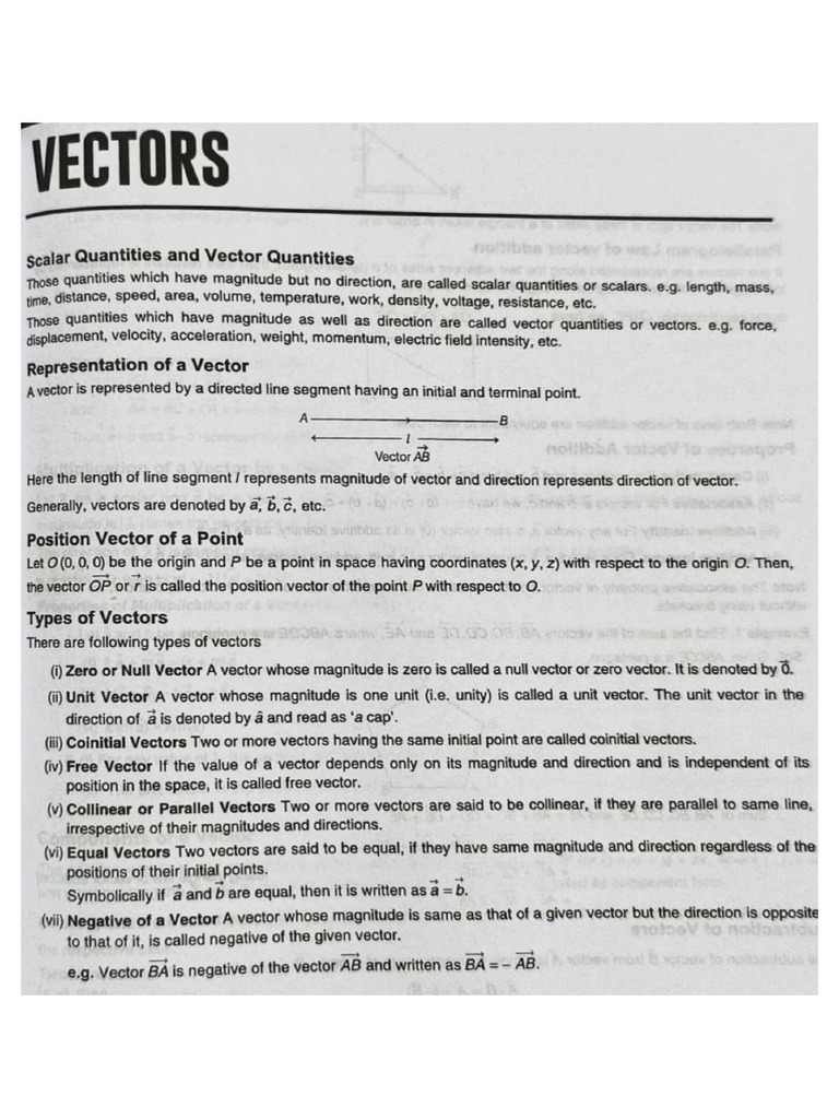 Vectors | PDF