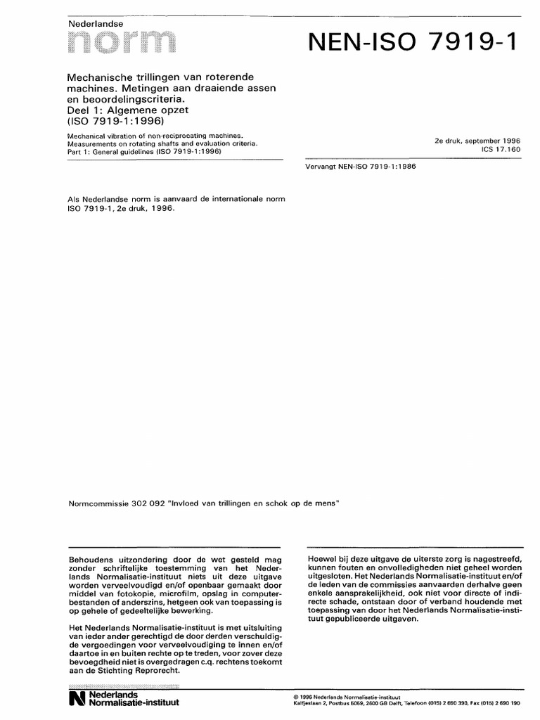 ISO 7919 -1 | PDF | International Organization For Standardization ...