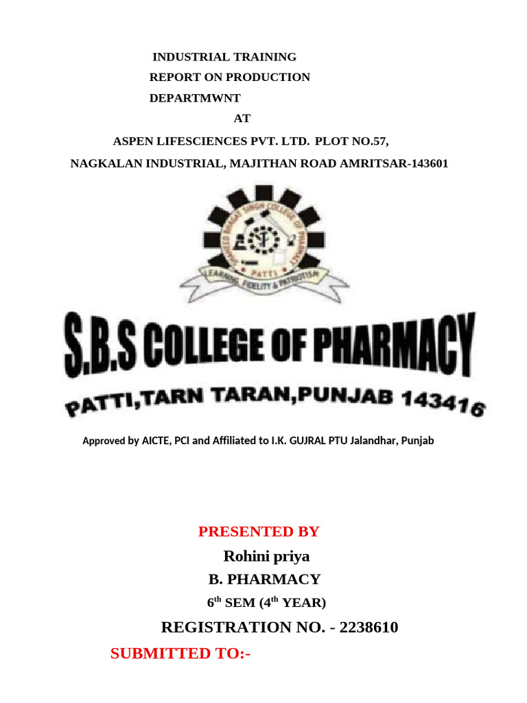 Rohini Priyaproject Final1 | PDF | Tablet (Pharmacy) | Pharmaceutical ...