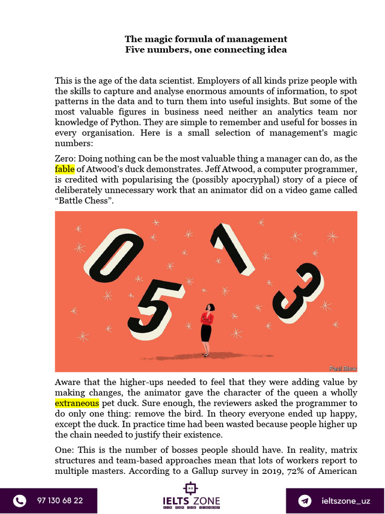 The Magic Formula of Management | PDF