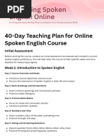 90-Day English Speaking Course Guide | PDF