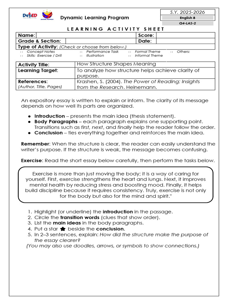 Q4-LAS-Eng8-2 | PDF