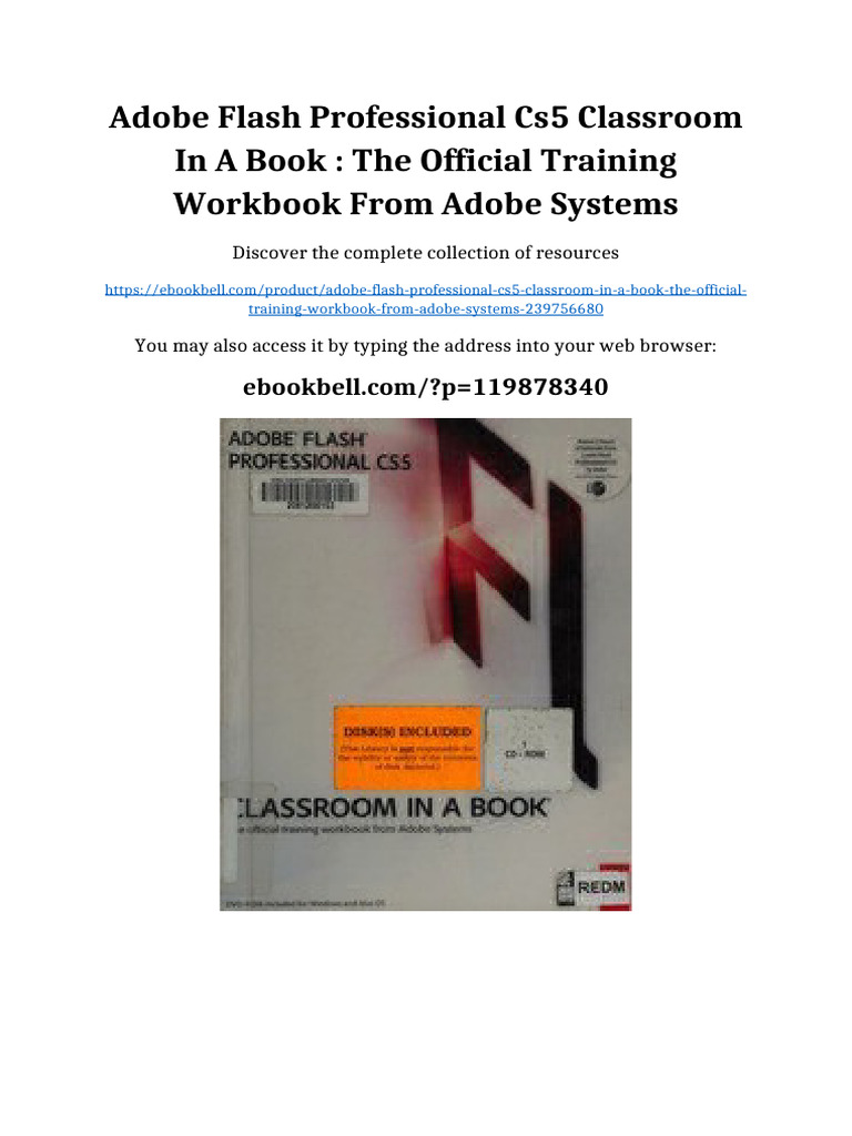 Adobe Flash Professional CS5 classroom in a book : the official ...