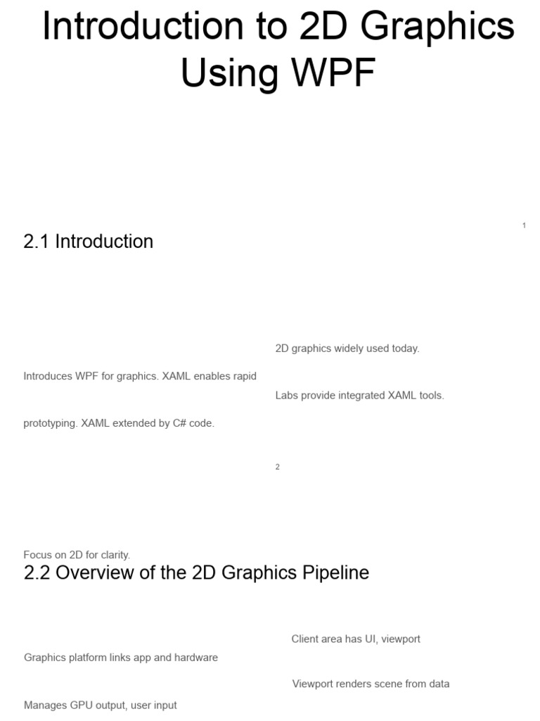 Chapter 2 Introduction To 2D Graphics Using WPF | PDF | Computer ...