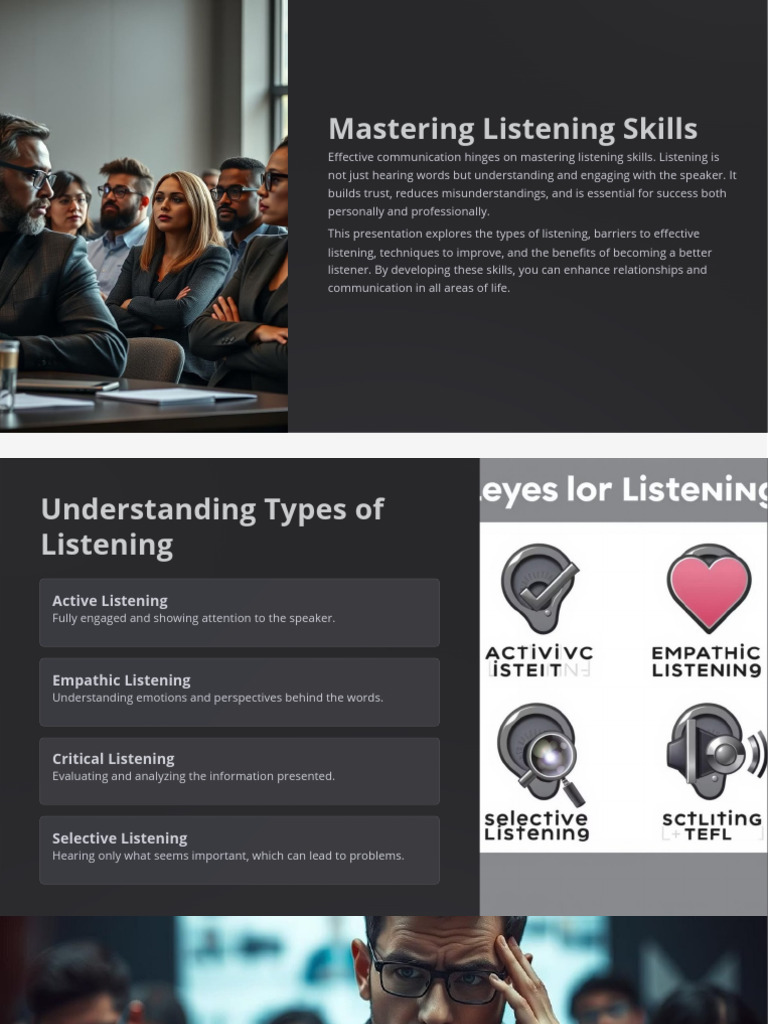 Mastering Listening Skills PDF | PDF | Cognition | Psychology