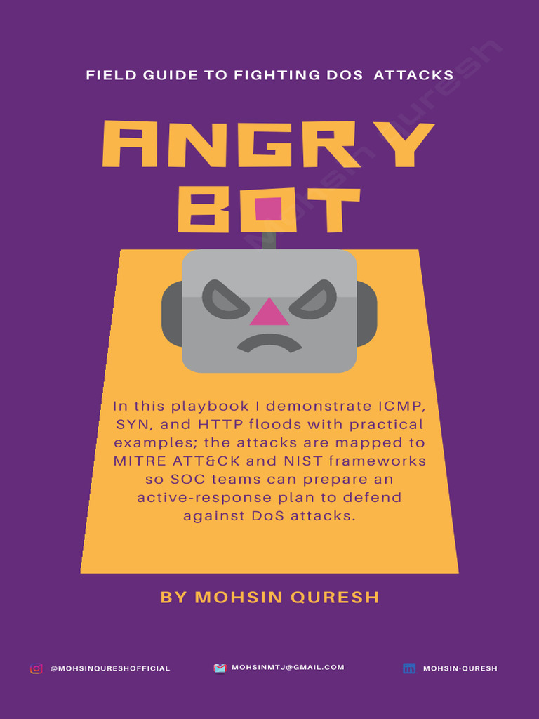 Angry bot ?-1 | PDF | Denial Of Service Attack | Security Engineering