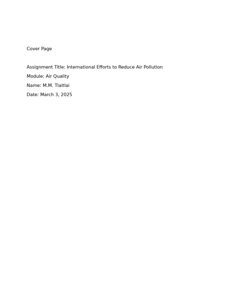 Assignment_ Air Quality on Air Pollution | PDF | Air Pollution ...