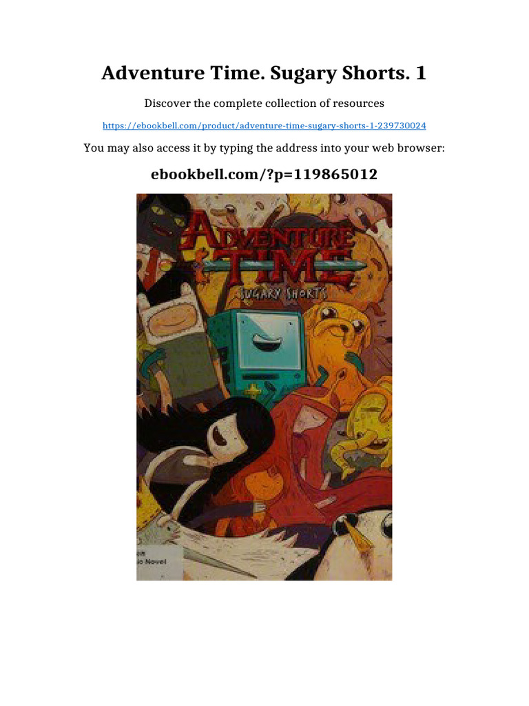 Adventure Time. Sugary Shorts. 1 Digital Version 2025 | PDF | Books ...