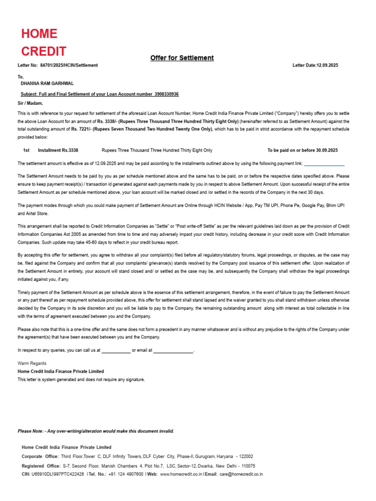 SETTLEMENT_LETTER_3908330936_2025-09-14 | PDF