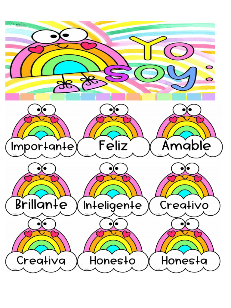 Yo Soy (Adjetivos) | PDF