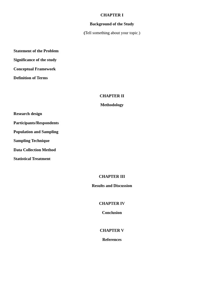 Mini Research Format | PDF