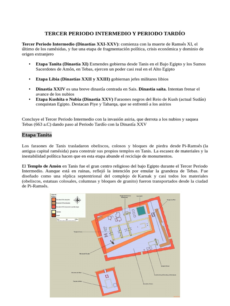 Tema 6. Tercer Periodo Intermedio y Periodo Tardío | PDF | Antiguo Egipto