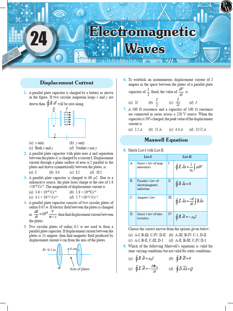 Electromagnetic Waves: Questions - Physics by Manish Raj Sir | PDF ...