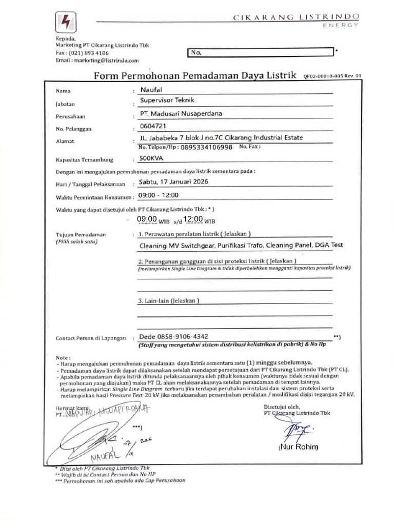 Form Padam Madusari-Apprv | PDF