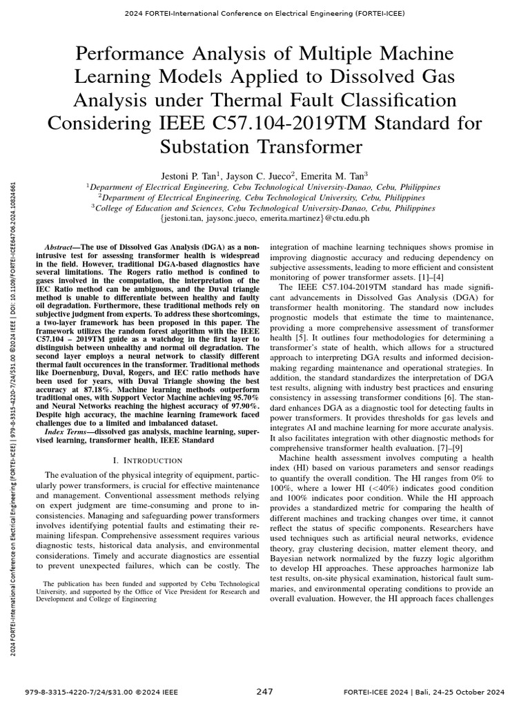Performance Analysis of Multiple Machine Learning Models Applied To ...