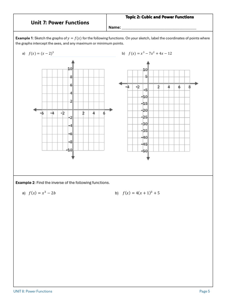 IB MATH SL Unit 8 Notes Topic 2 | PDF