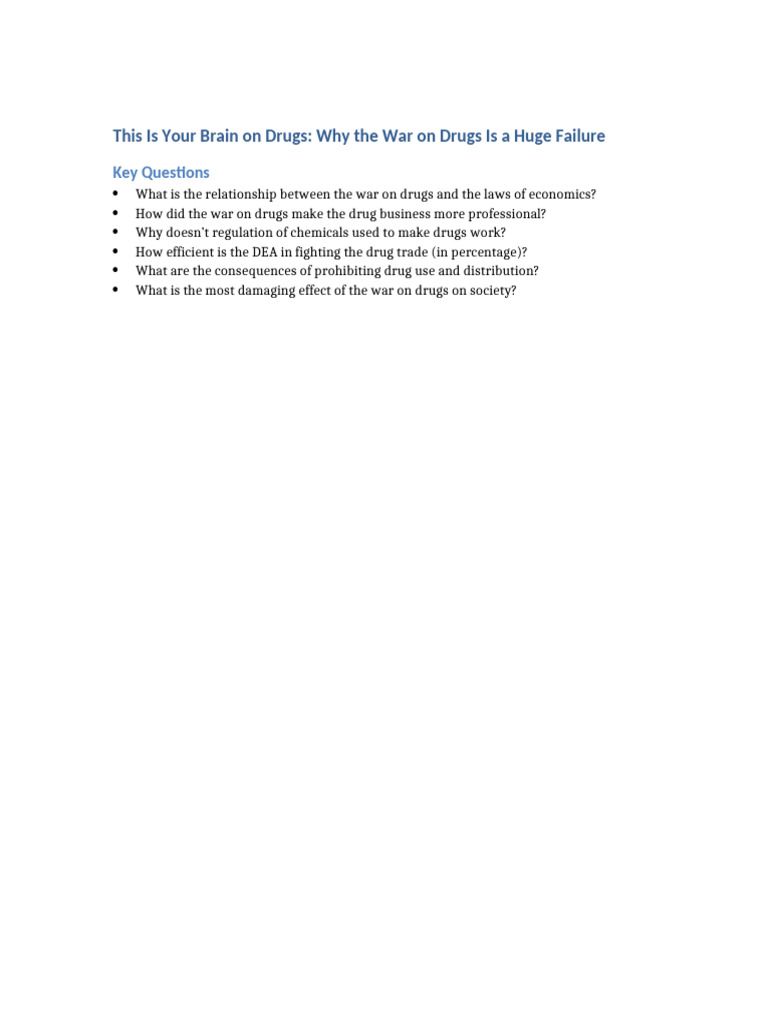 War On Drugs | PDF