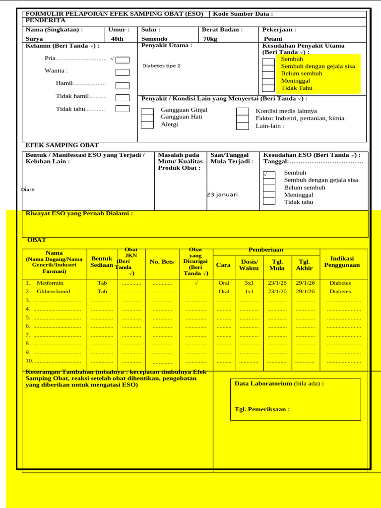 Form - Kuning - MESO | PDF