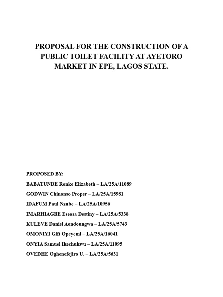 Proposal Title Page | PDF