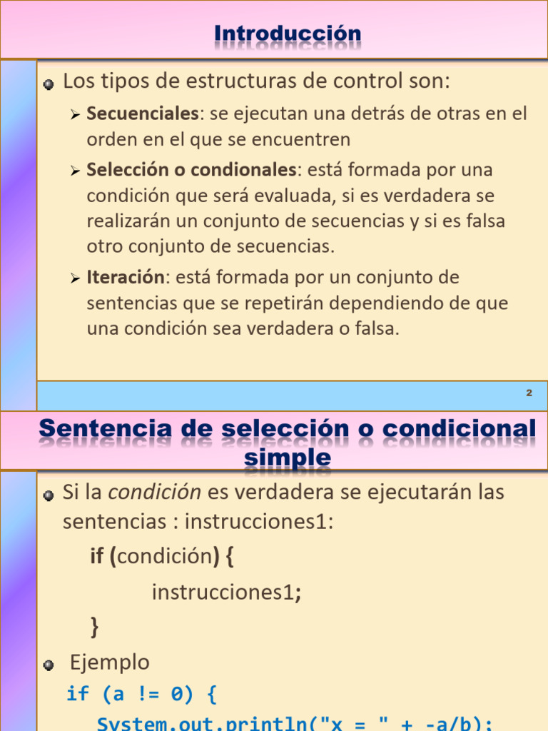 UT4.Estructuras de Control Y EXCEPCIONES | PDF | Flujo de control ...