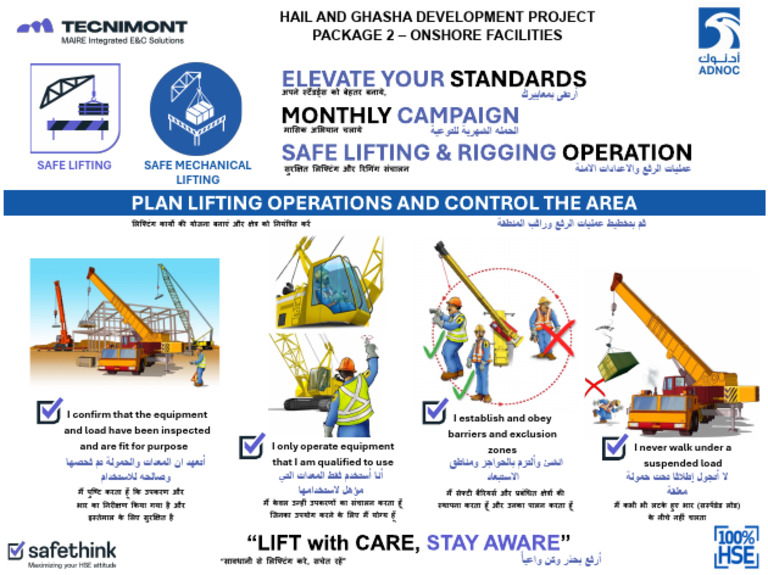 Lifting and Rigging Campaign Banner | PDF