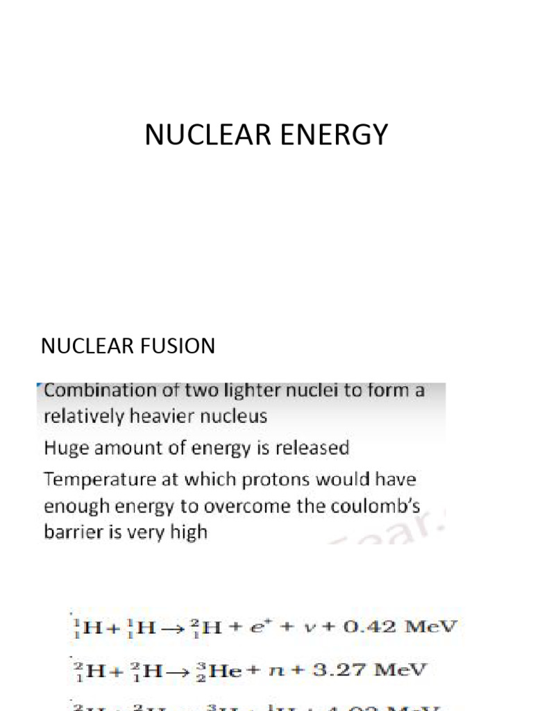 Nuclear Energy | PDF