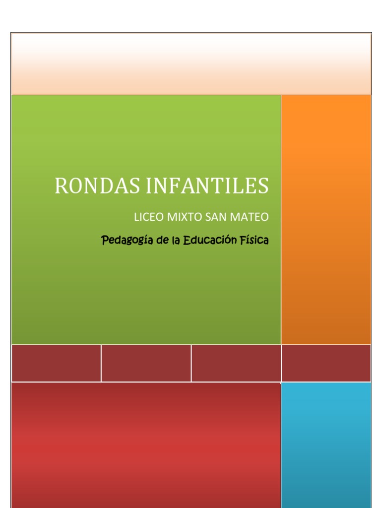 Rondas Infantiles: Canciones y Dinámicas | PDF | Alimentos