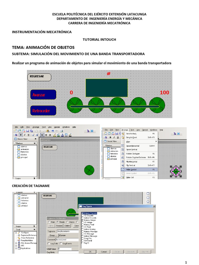 Tutorial Intouch 1 - Animacion | PDF