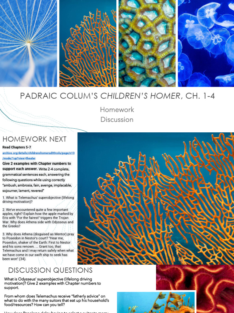Colum ChildrensHomer Chapters1 4 | PDF | Odysseus | Penelope