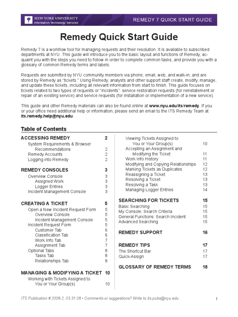 Remedy Tool | Menu (Computing) | Login
