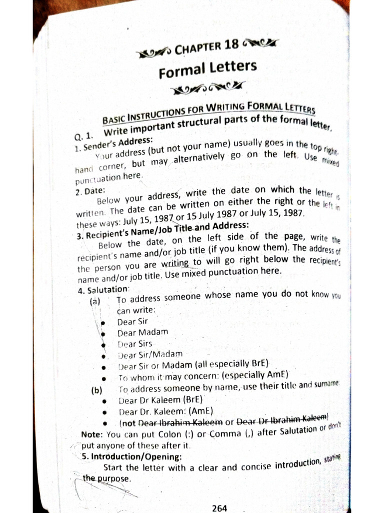 Formal Letters | PDF