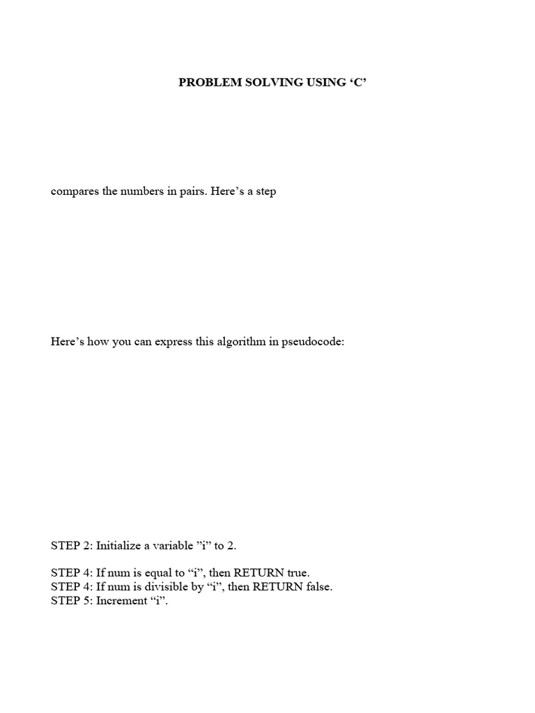 Paper III-problem Solving Using C' | PDF | Computer Programming | Computing