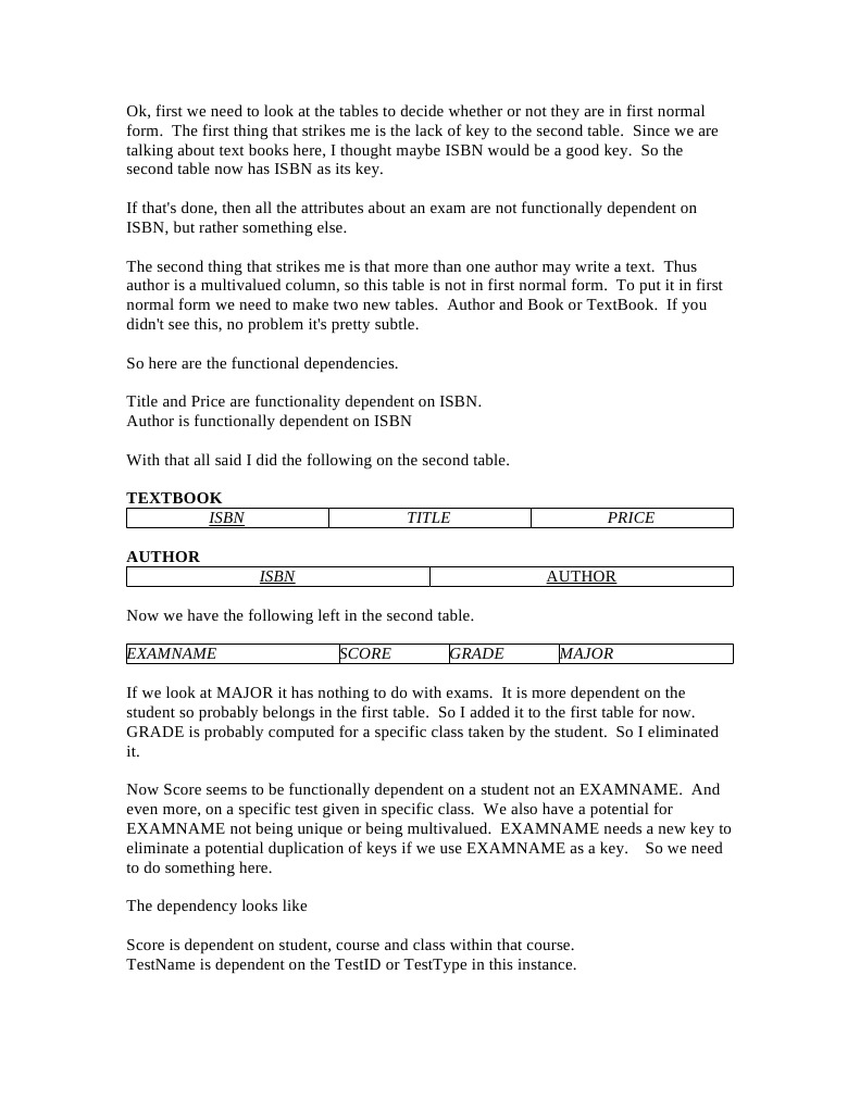 Normalization Example | PDF | Data Management | Areas Of Computer Science