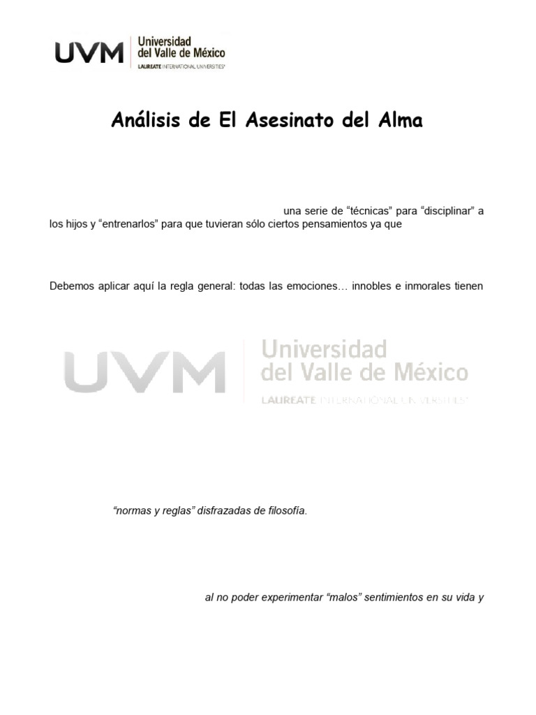 Análisis Del Libro El Asesinato Del Alma Psicopato2 (1) | PDF ...