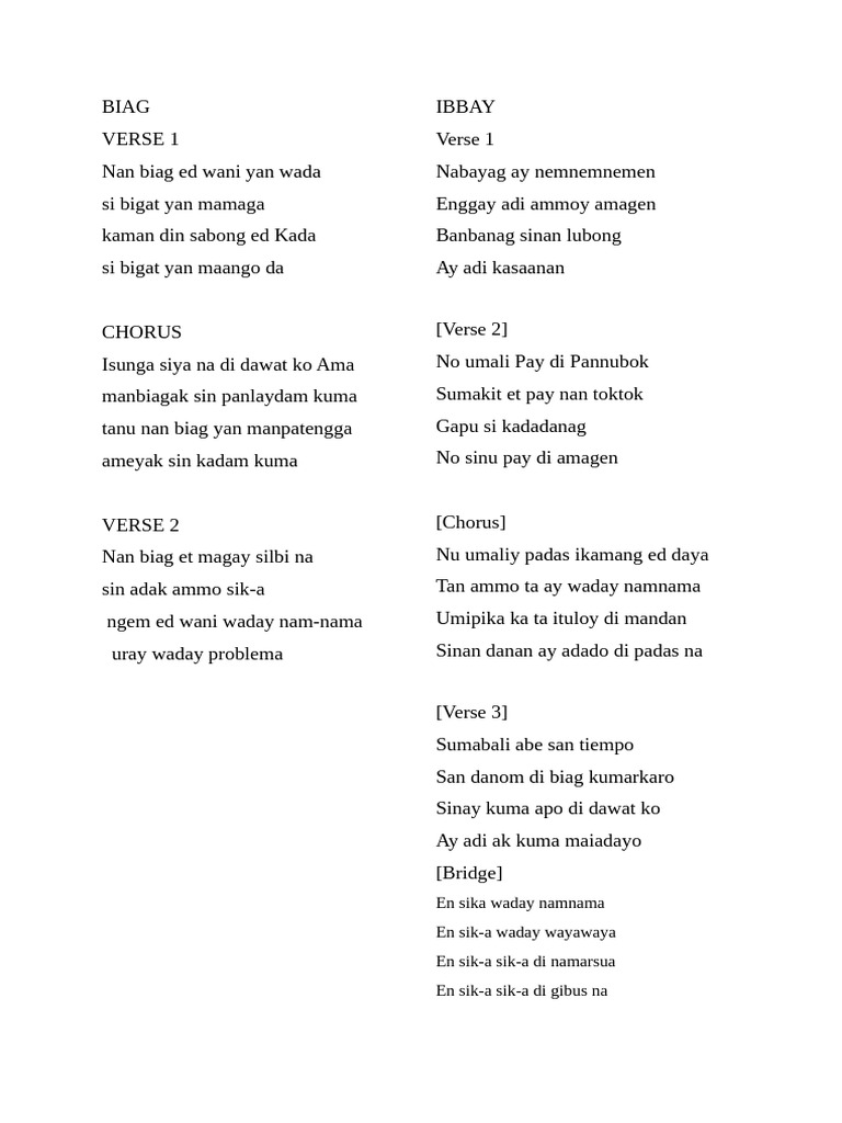 Songs | PDF