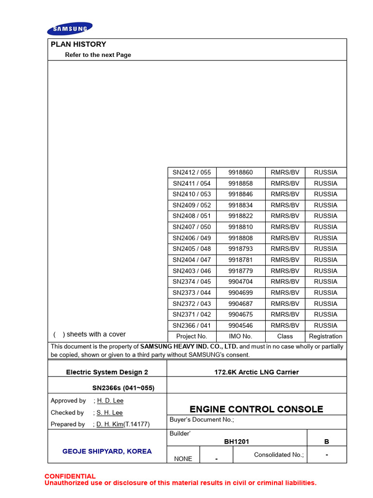 SN2366s ENGINE CONTROL CONSOLE_Rev.B | PDF