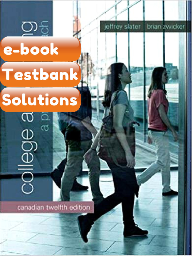 Testbank College Accounting a Practical Approach 12th Canadian Edition ...