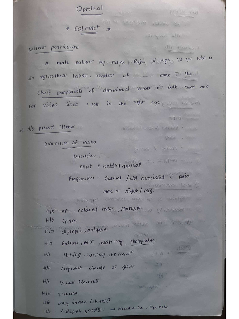 Long and Short Cases Opthal | PDF