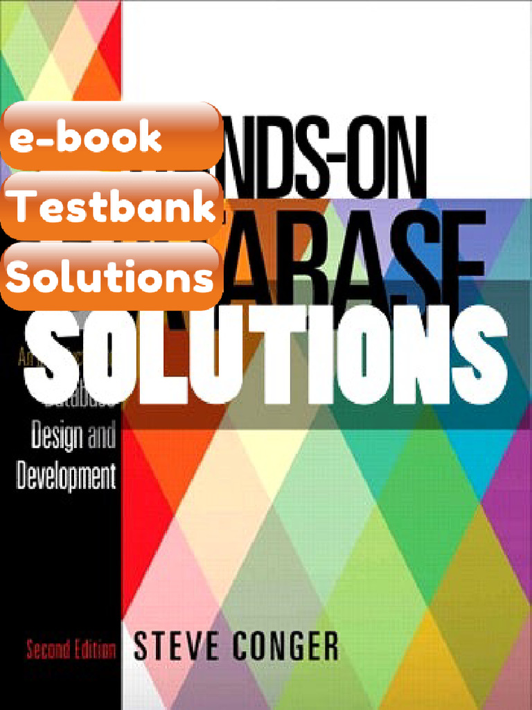 Testbank HandsOn Database 2 Ed Steve Conger Fast Download | PDF ...