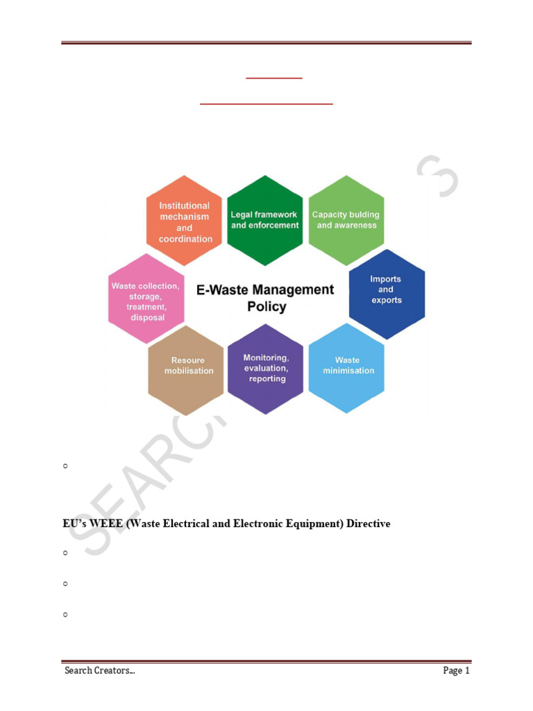 E-waste Management Module-05 Search Creators | PDF | Electronic Waste ...