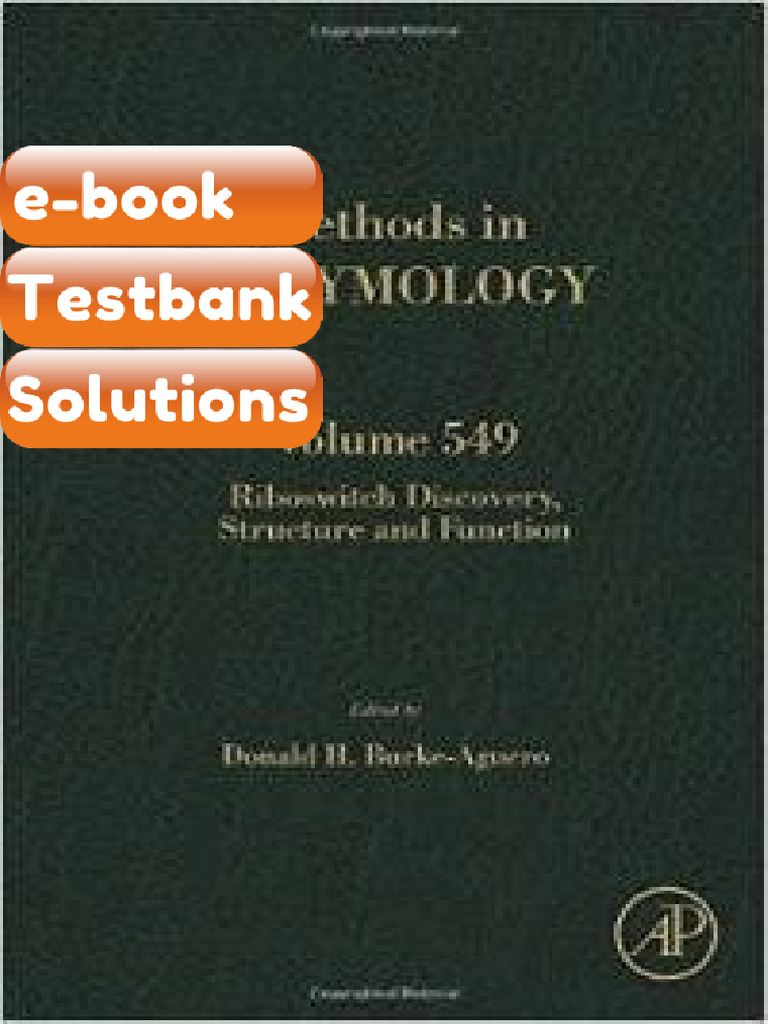 Testbank Riboswitch Discovery Structure and Function Volume 549 Methods ...