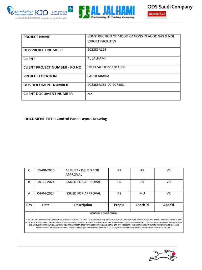 2023KSA163-00-E07.001 Control Panel Layout Drawings Rev C | PDF | Power ...