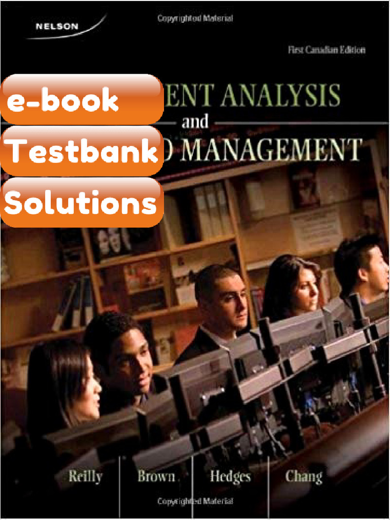 Testbank Investment Analysis and Portfolio Management First Canadian ...