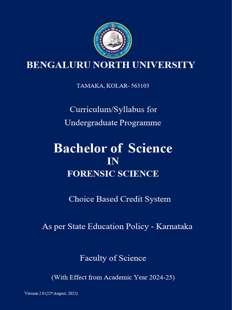 Forensic Science Syllabus | PDF | Fingerprint | Crime Scene
